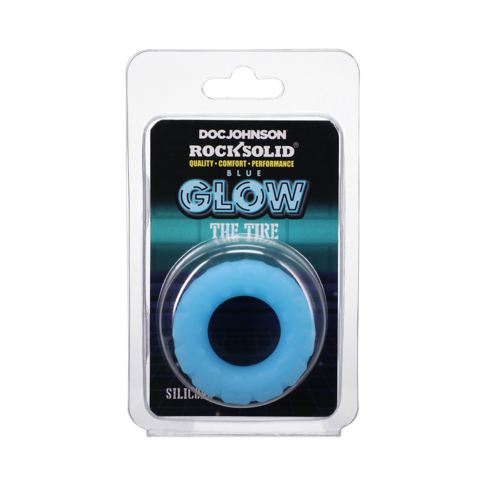 Rock Solid Sila-Flex Glow-in-the-Dark The Tire C-Ring Blue — Nalpac