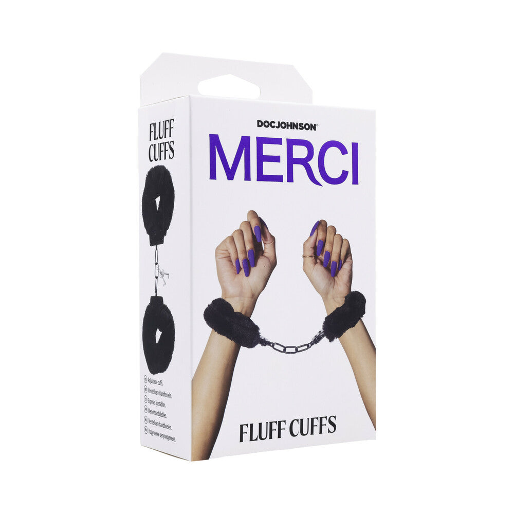Merci Fluff Cuffs Black — Nalpac
