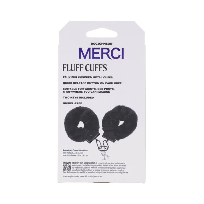 Merci Fluff Cuffs Black — Nalpac