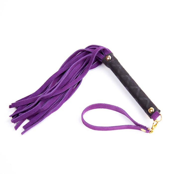 Ple'sur Mini Leather Flogger Purple — Nalpac