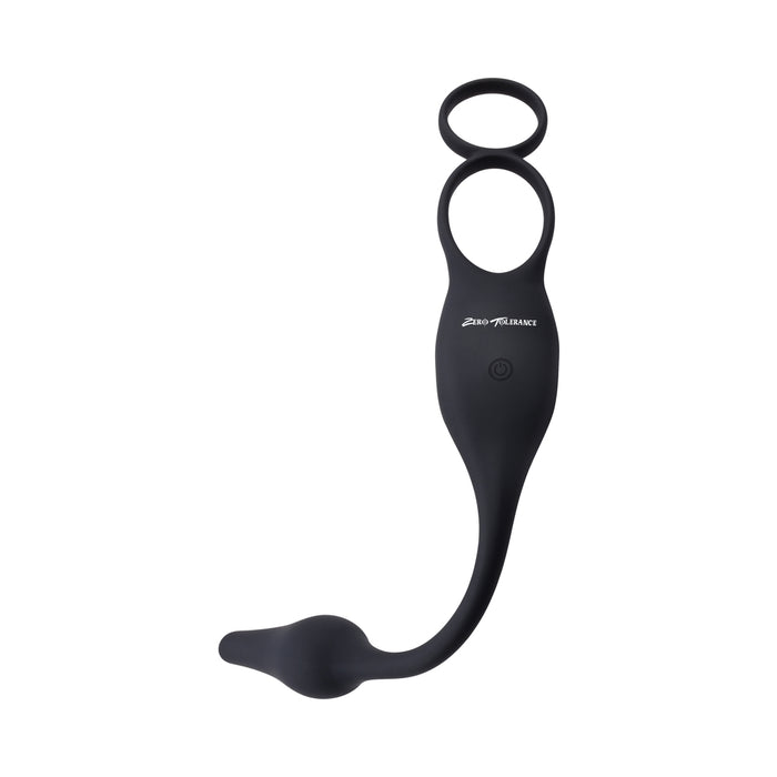 Zero Tolerance Plug & Tug Rechargeable Vibrating C-Ring Combo Silicone — Nalpac