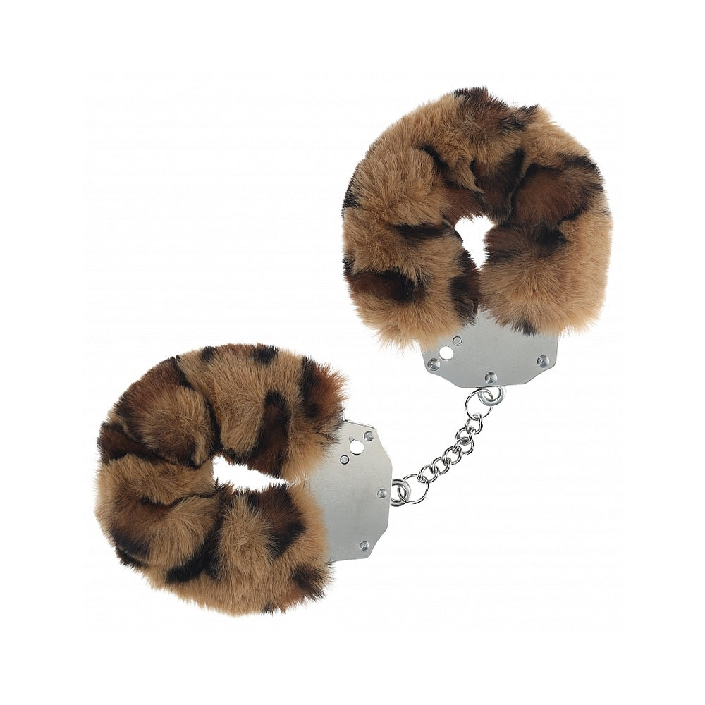 Ouch! Heavy-Duty Fluffy Handcuffs Leopard — Nalpac