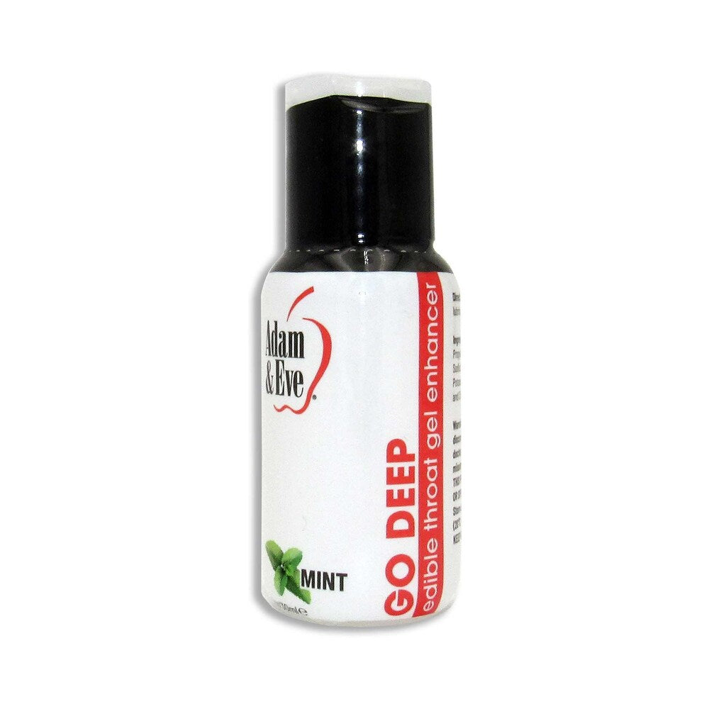 Adam & Eve Go Deep Edible Throat Gel Enhancer Mint 1 oz. — Nalpac