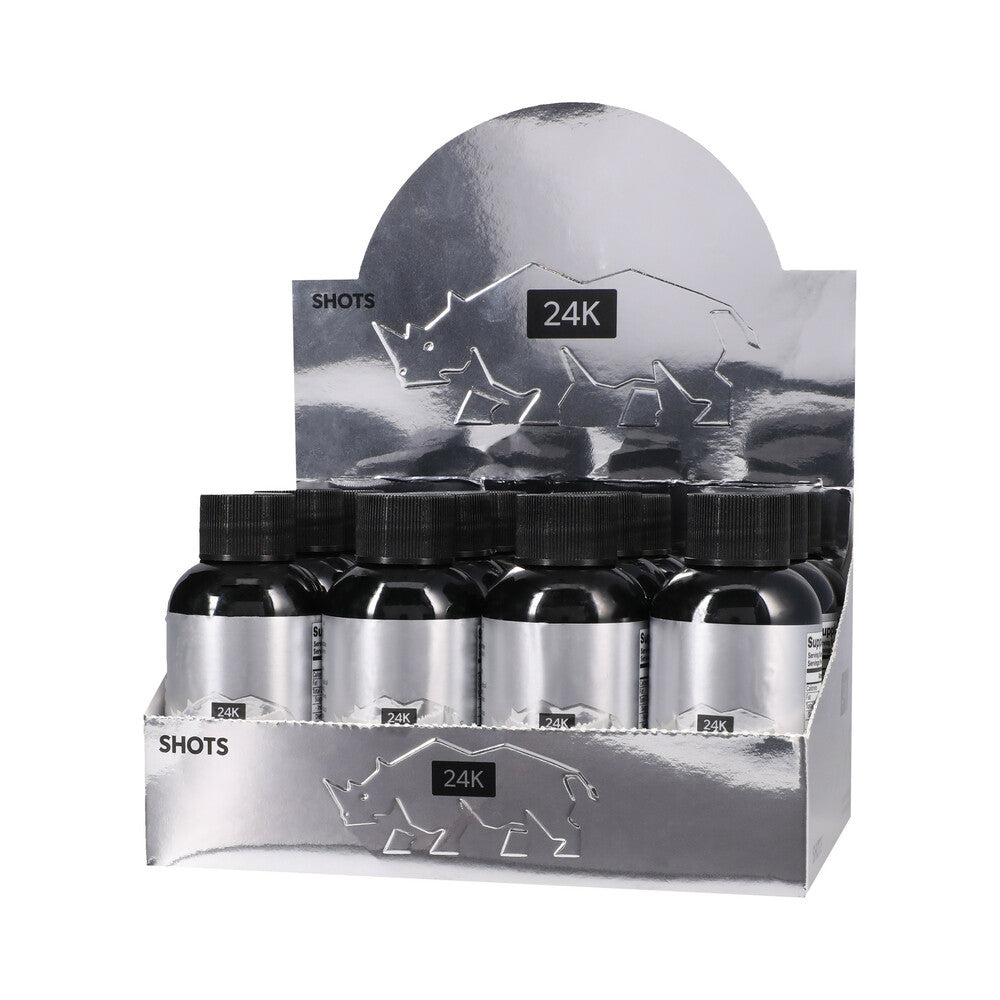 Rhino 24K Liquid Shots 2 oz. Bottles 12-Pack Display — Nalpac