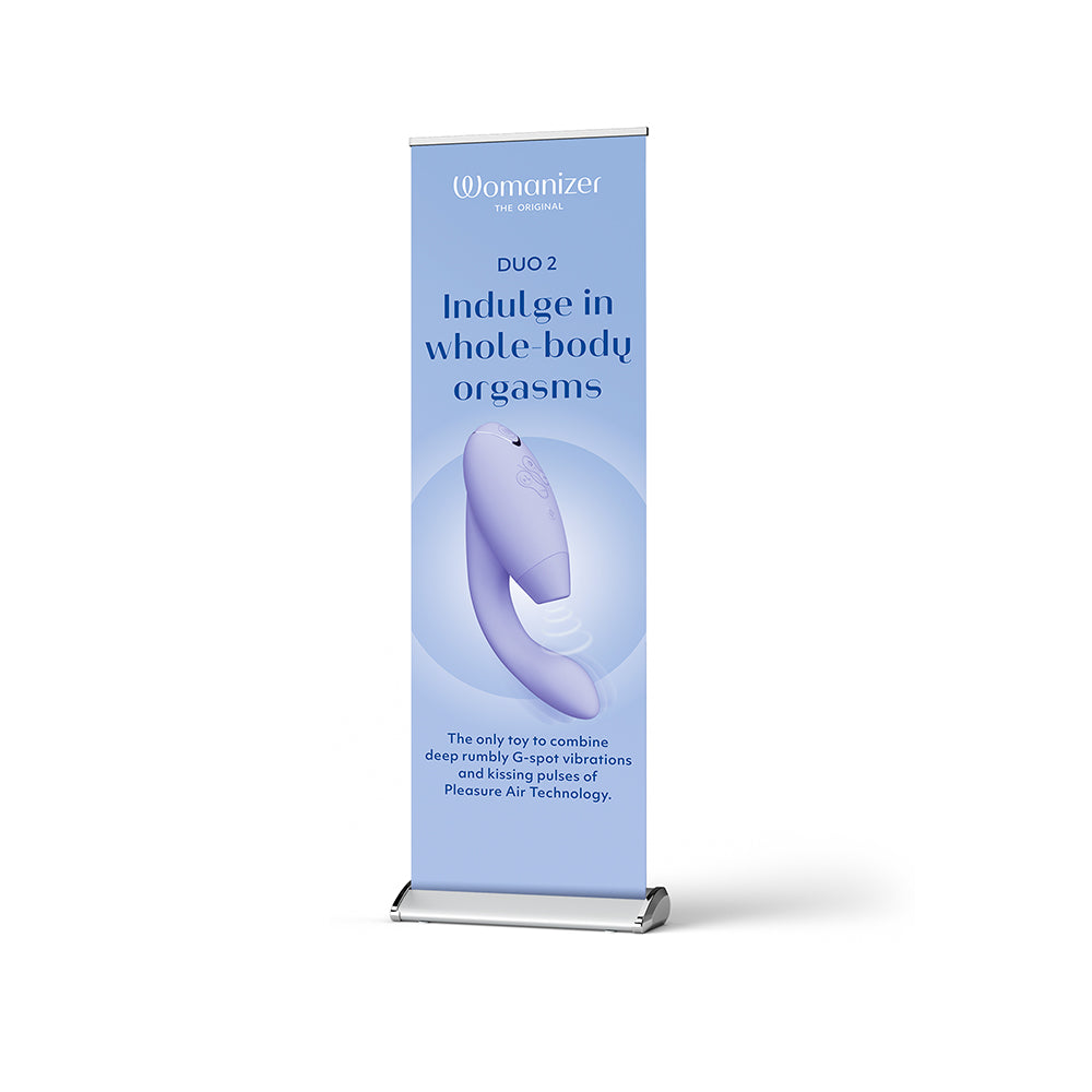 Womanizer Duo 2 Roll Up Banner — Nalpac