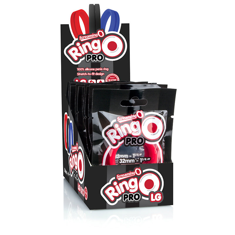 Screaming O RingO Pro Lg In POP Box Assorted (12/Display) — Nalpac