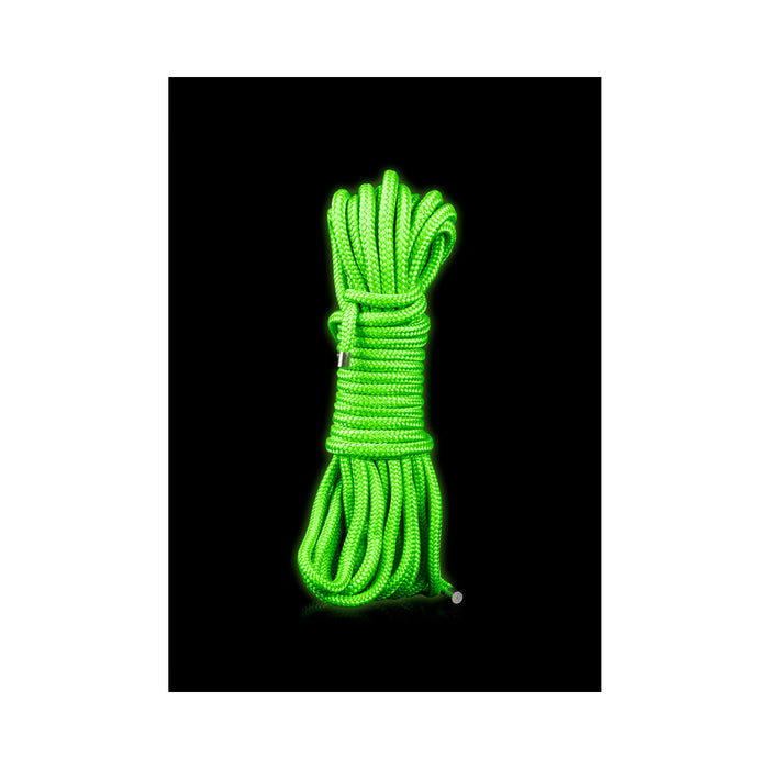 Ouch! Glow in the Dark Rope 10 m / 33 ft. Neon Green — Nalpac