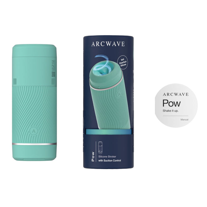 Arcwave Pow Silicone Stroker with Suction Control Mint — Nalpac