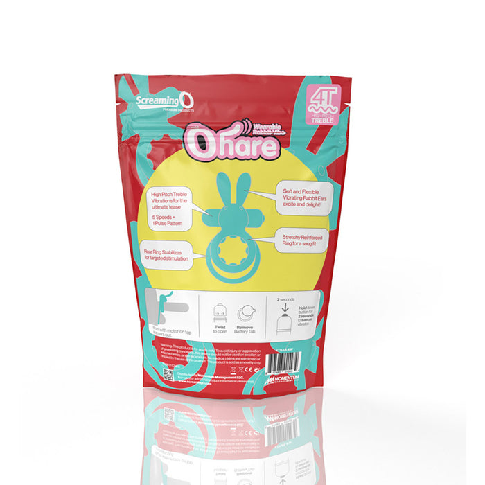 Screaming O 4T Ohare Vibrating Rabbit Double Cockring Kiwi — Nalpac