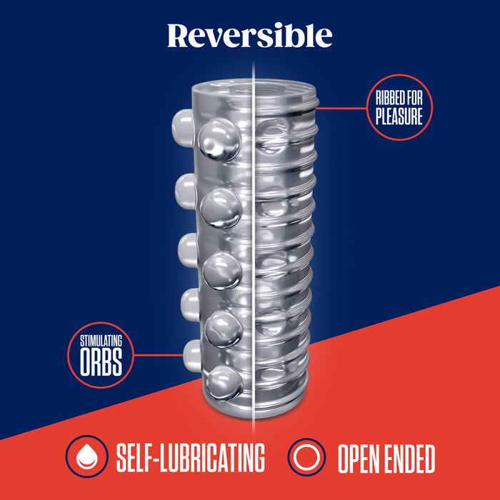 RIZE! Swich Glow in the Dark Self-Lubricating Stroker Clear — Nalpac